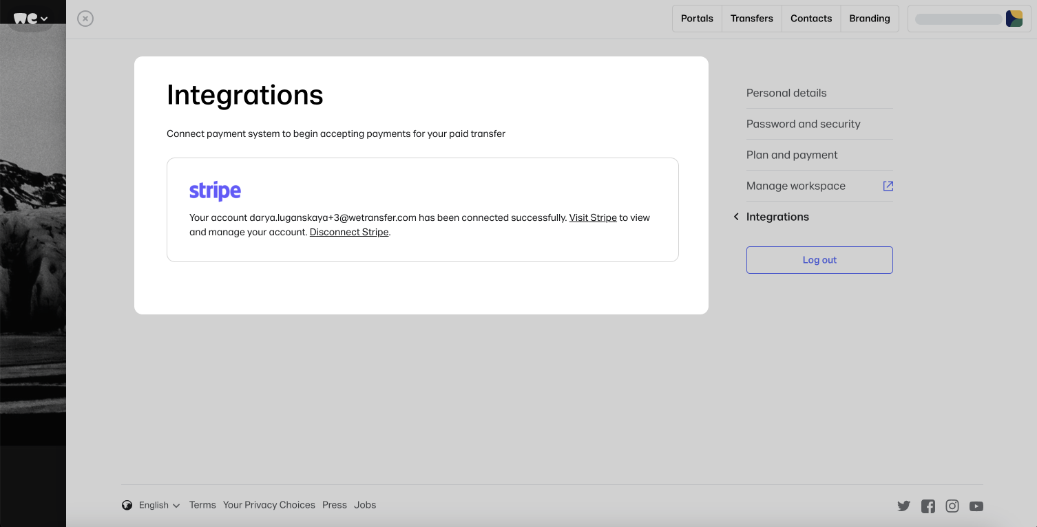 Enabling payment requests on your WeTransfer Account – WeTransfer Support